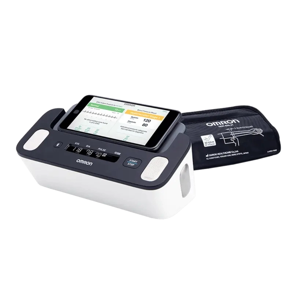 Aparelho de ECG Omron Complete (HEM-7530T1) - Palmipe Nova Medtec I ...